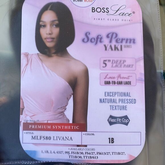 Bobbi Boss | Hair | Bobbi Boss Soft Perm Yaki Lace Front Wig Mlf58 ...